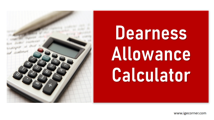 DA from January 2026 Online Calculator
